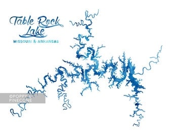 Table rock lake | Etsy