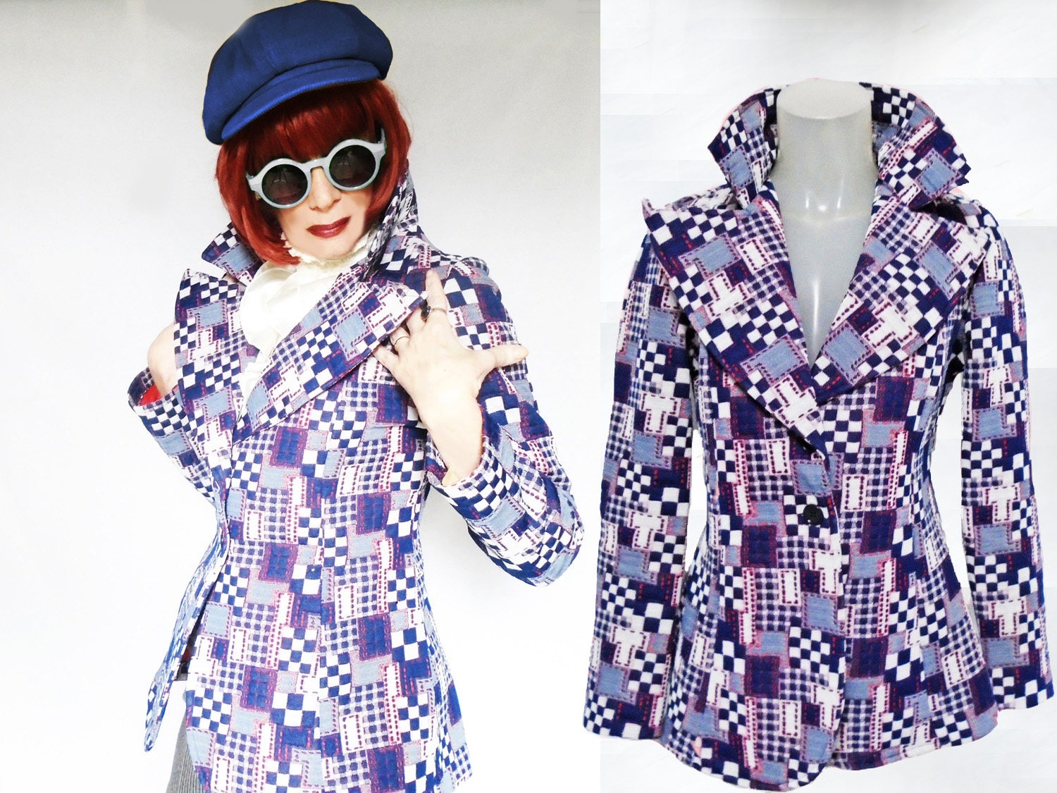 Womens Mod Blazer is a 60s Mod Jacket for Women with Wide