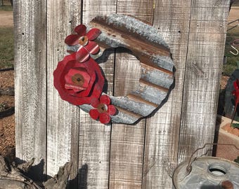 Corrugated metal art | Etsy