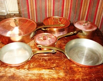 Vintage copper cookware | Etsy
