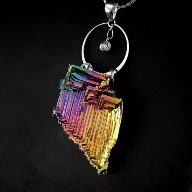 Bismuth Crystals and Jewelry by Element83 on Etsy