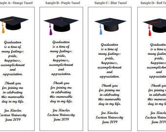 Graduation Bookmarks Custom Graduate Bookmark Thank You