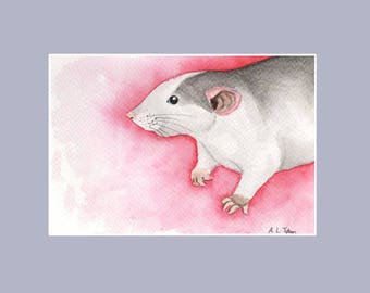 Rat painting | Etsy