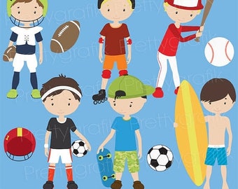 Sports clipart | Etsy