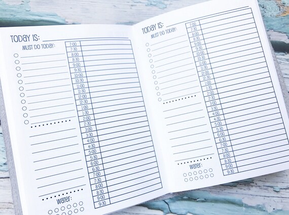 Traveler's Notebook B6 Size Day on One Page Planner