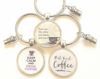 Coffee keychain | Etsy