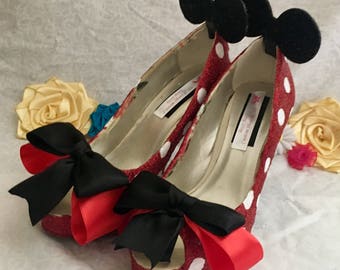 Minnie mouse shoes | Etsy