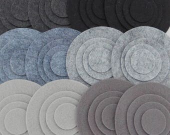 Felt stones rug | Etsy