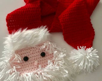 Santa scarf | Etsy