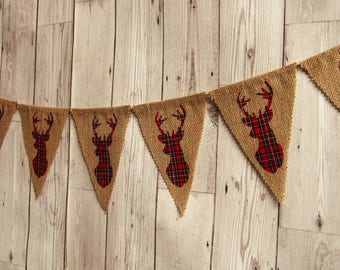 Burlap bunting | Etsy