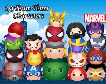 Tsum tsum clipart | Etsy