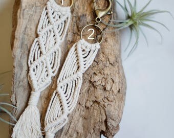 Macrame keychain | Etsy