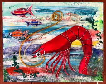 Fisherman wall art | Etsy