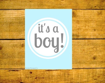 Its a boy printable | Etsy