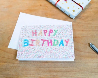 Happy birthday card | Etsy