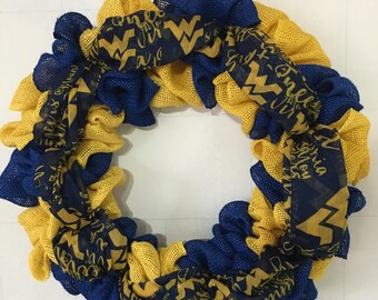 Wvu wreath | Etsy