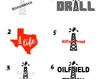 Oilfield decal | Etsy