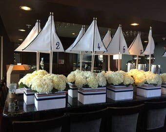 Sailboat centerpiece | Etsy
