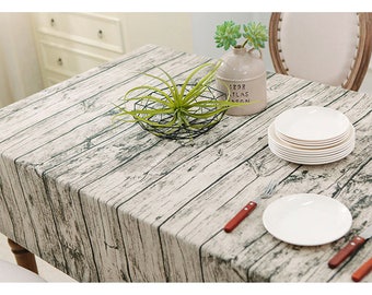 Wood tablecloth | Etsy