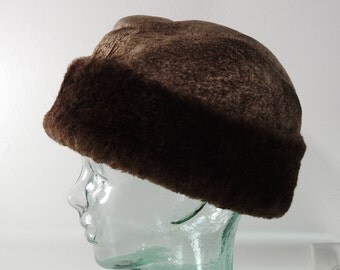 Shearling hat | Etsy