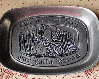 Pewter bread plate | Etsy