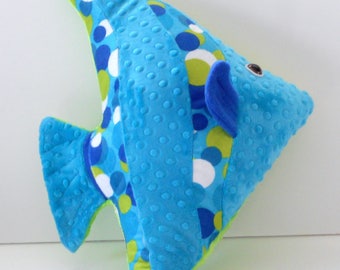Angelfish pillow sunfish pillow beach pillow nautical