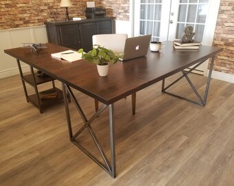 L shaped desk | Etsy