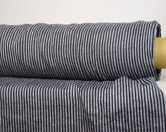 Striped linen fabric | Etsy