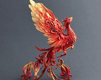 Phoenix figurine | Etsy
