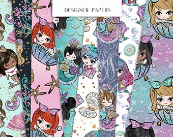 Mermaid paper | Etsy