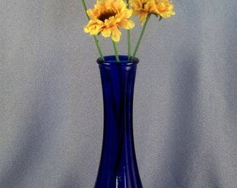 Cobalt blue bud vase | Etsy
