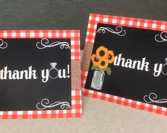 Bbq thank you card | Etsy