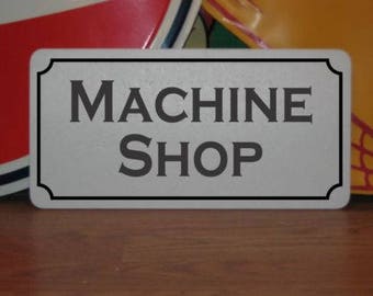 Machine shop sign | Etsy