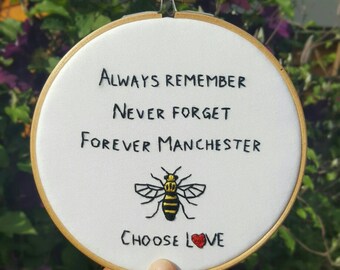 Bee embroidery | Etsy