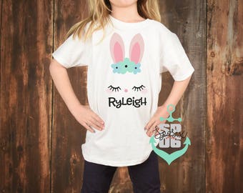 Girl easter shirt | Etsy