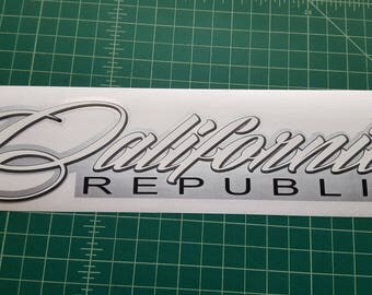 California Republic Vinyl Sticker Decal