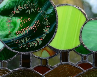 Stained glass tree | Etsy