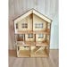 Natural Wooden Dollhouse Toy Dollhouse Vintage dollhouse