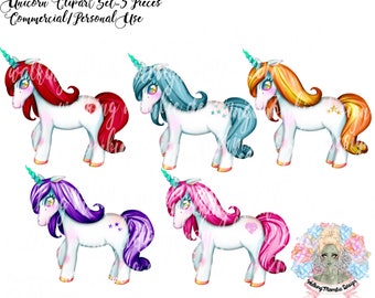 Unicorn clip art | Etsy