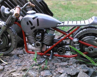 Motorcycle sculpture | Etsy