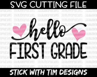 1st grade svg | Etsy