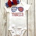 Merica Baby Girl Red White And Blue Bodysuit Outfit 4th Of