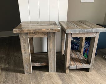 Farmhouse end table | Etsy