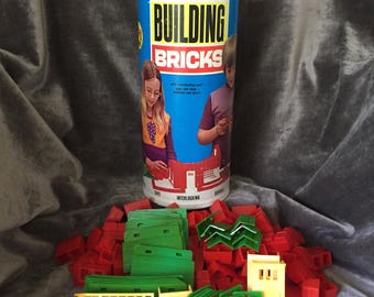 Building Blocks Bricks on Wall Cracked wall sticker