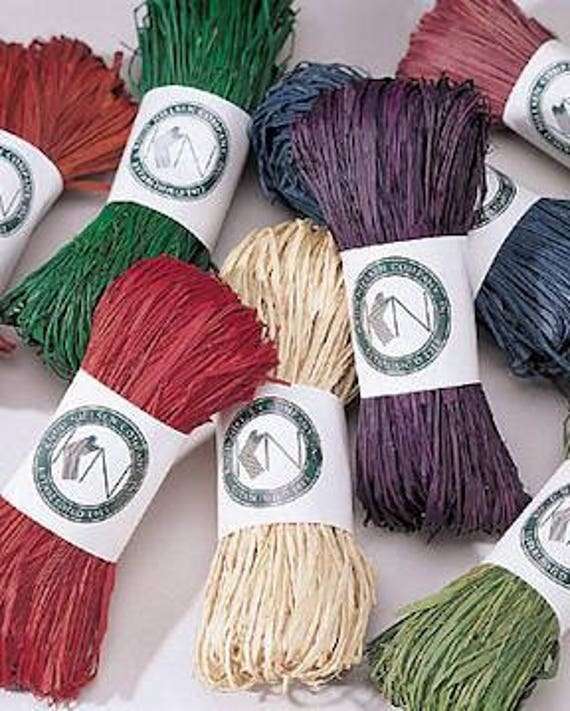 Natural Raffia Bunches Colored Raffia Raffia Craft