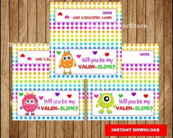 Slime valentine | Etsy