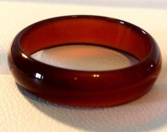 Brown stone ring | Etsy