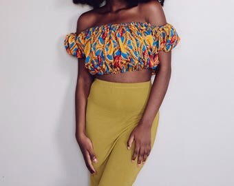 Ankara crop top | Etsy