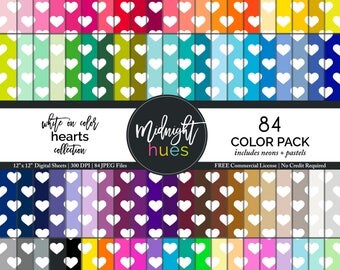 Hearts digital paper: SWEET HEARTS with heart pattern