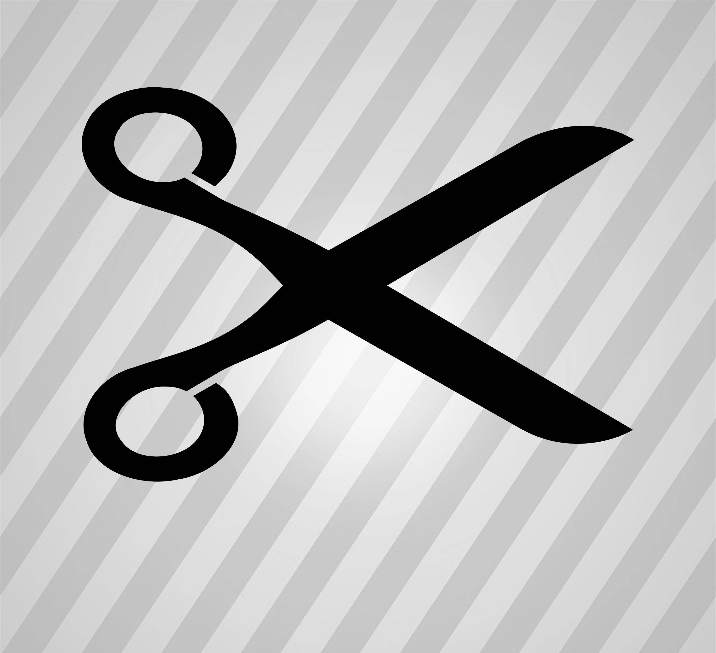 Scissors Silhouette - Dxf, Svg, Eps, Rld, Rdworks, Pdf, Png And Ai ... Scissors Silhouette - Dxf, Svg, Eps, Rld, Rdworks, Pdf, Png And Ai ...